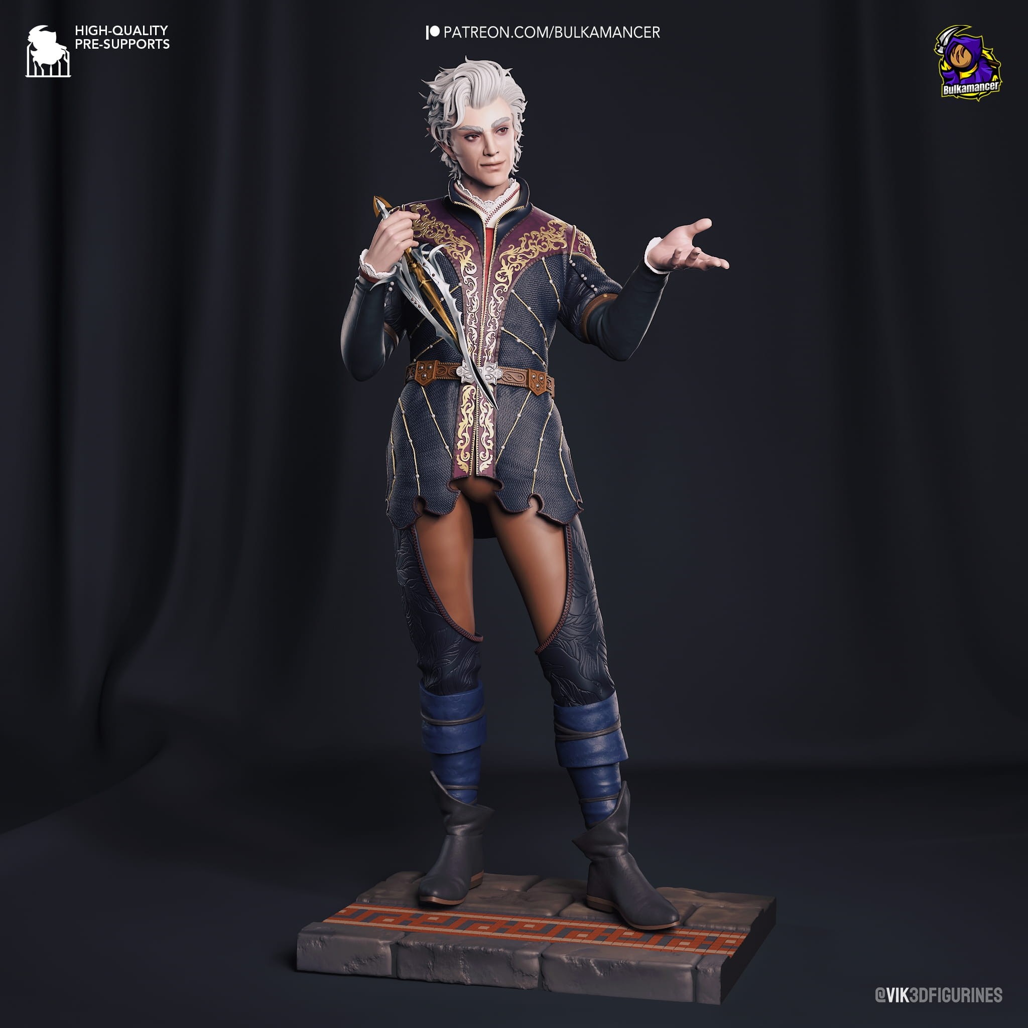 Figurka Astarion z Baldur's Gate 3 Elkortech